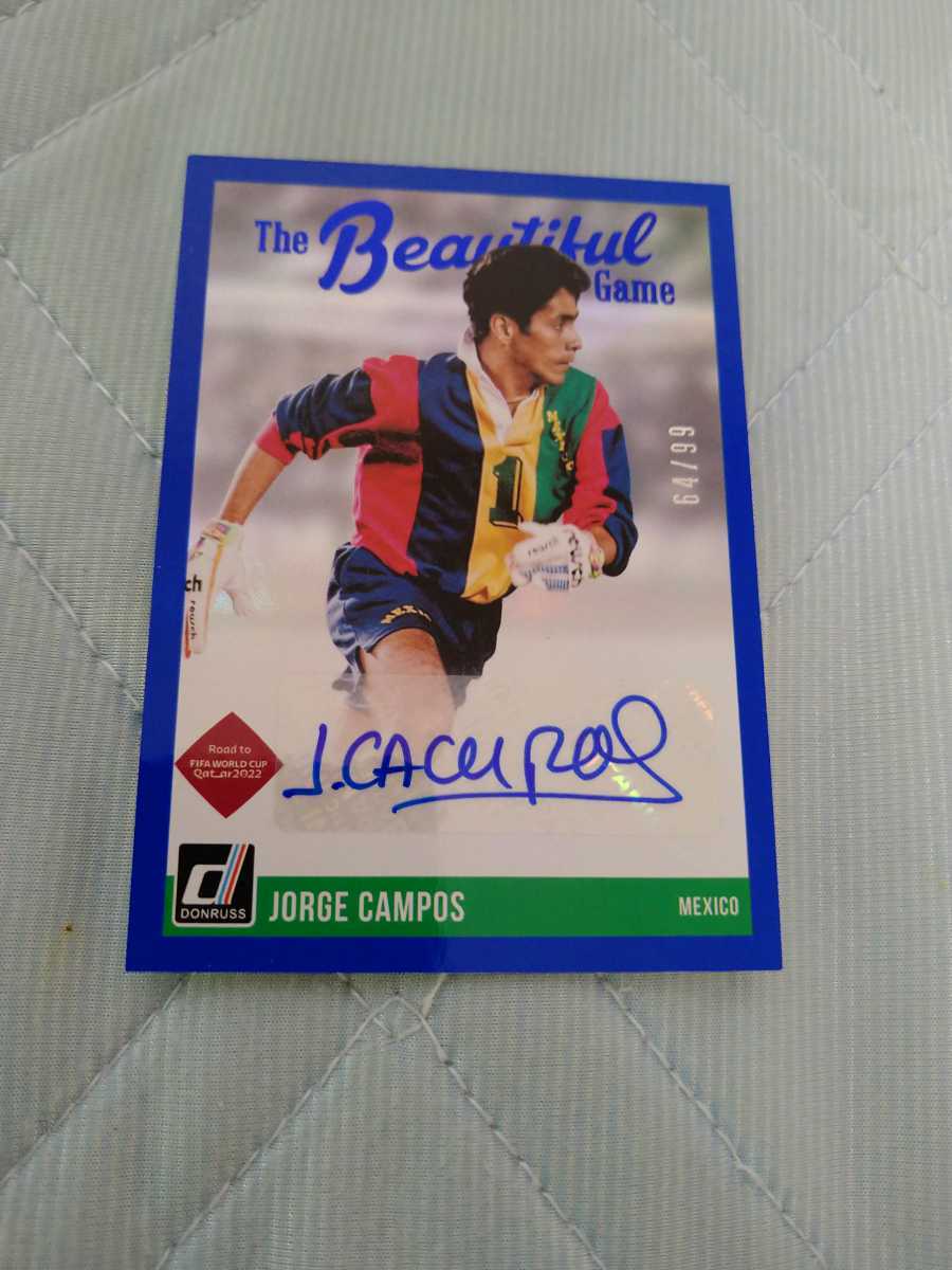 JORGE CAMPOS Auto 2021-22 Panini Donruss Soccer Autograph 直筆サイン 64/99 ...