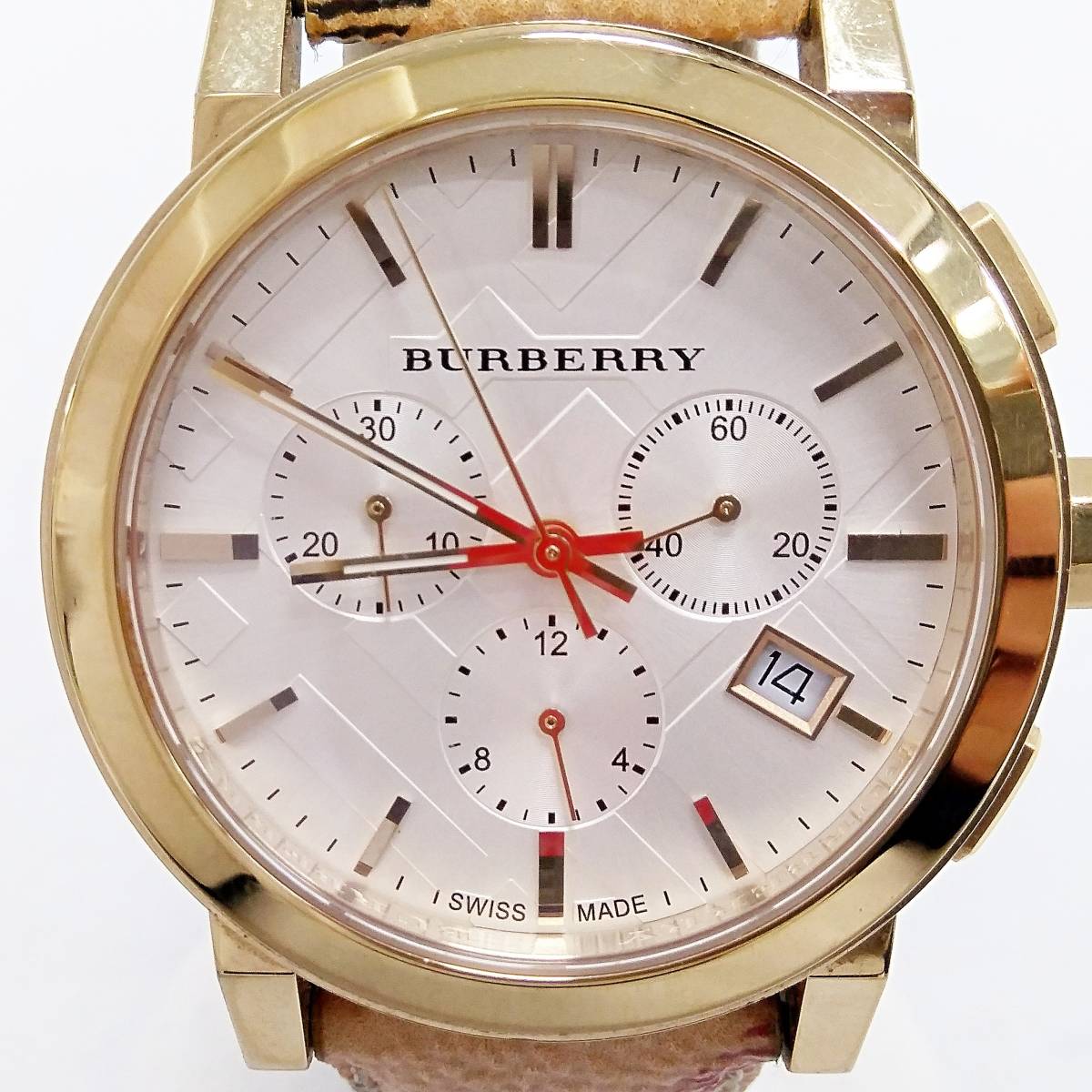 BURBERRY Bueberrys バーバリー BU9752 シティ クォーツ クロノグラフ メンズ 3針 デイト 時計(バーバリー)｜売買 ...