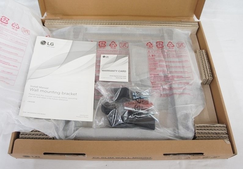 保管品 LG EZ SLIM WALL MOUNT イージースリムマウント LSW350B 純正テレビ壁掛け金具 ブラケット 家具 家電 ...