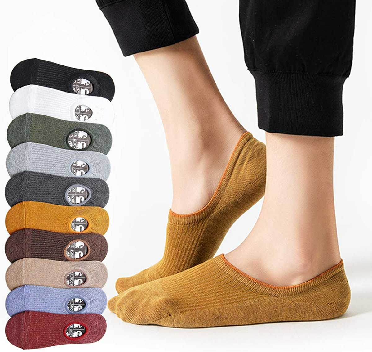 BECASO ビーカソ 靴下 メンズ フットカバー くるぶしソックス くるぶし靴下 10足セット 浅履き 脱げない 綿 男女兼用 24 ...