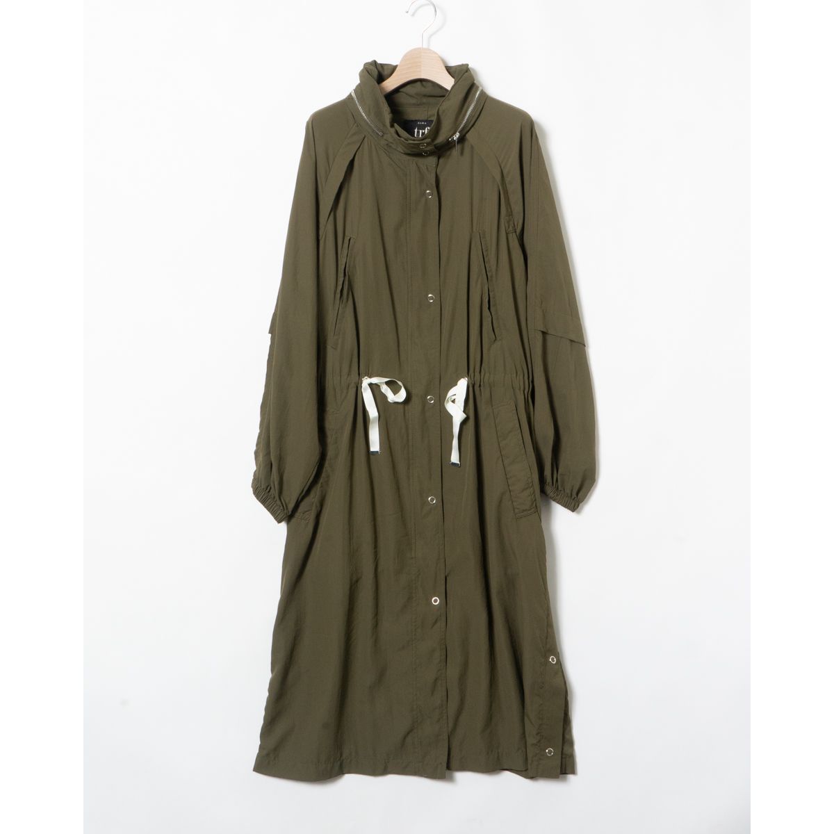 ZARA trf collection ザラ トラファ コート アウター ロング コート 上着 羽織り ミリタリー 薄手 USA S-M ...