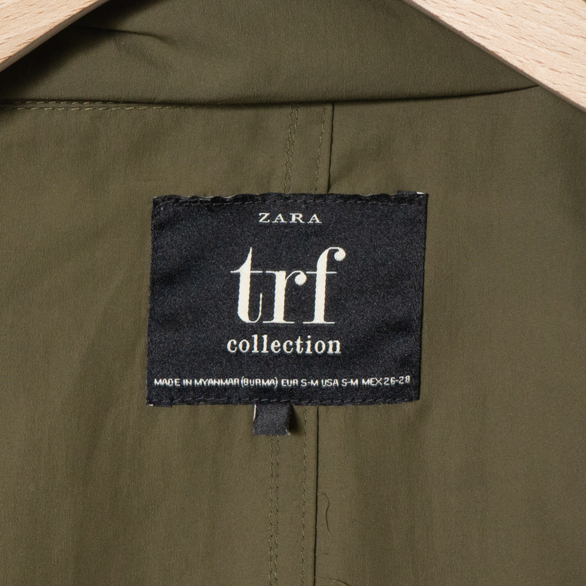 ZARA trf collection ザラ トラファ コート アウター ロング コート 上着 羽織り ミリタリー 薄手 USA S-M ...
