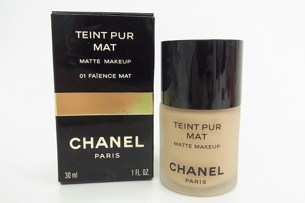 E339-Y12-827 CHANEL シャネル TEINT PUR MAT MAKE UP 01 30ml リキッドファンデーション 化粧品 ...