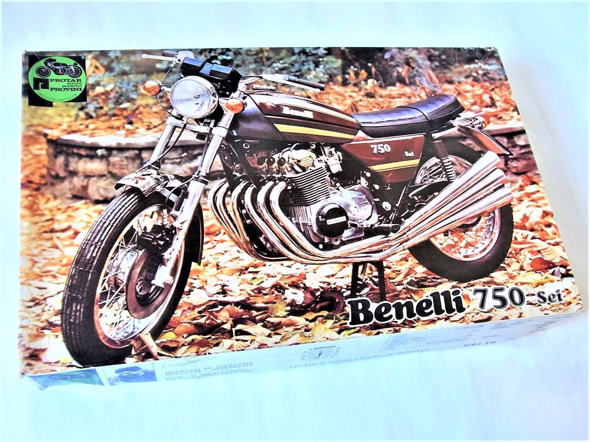 珍品 プロター Benelli 750 メタル 1/9 デッドストック ベネリ プラモデル 未組立 70年代 イタリア バイク オートバイ ...
