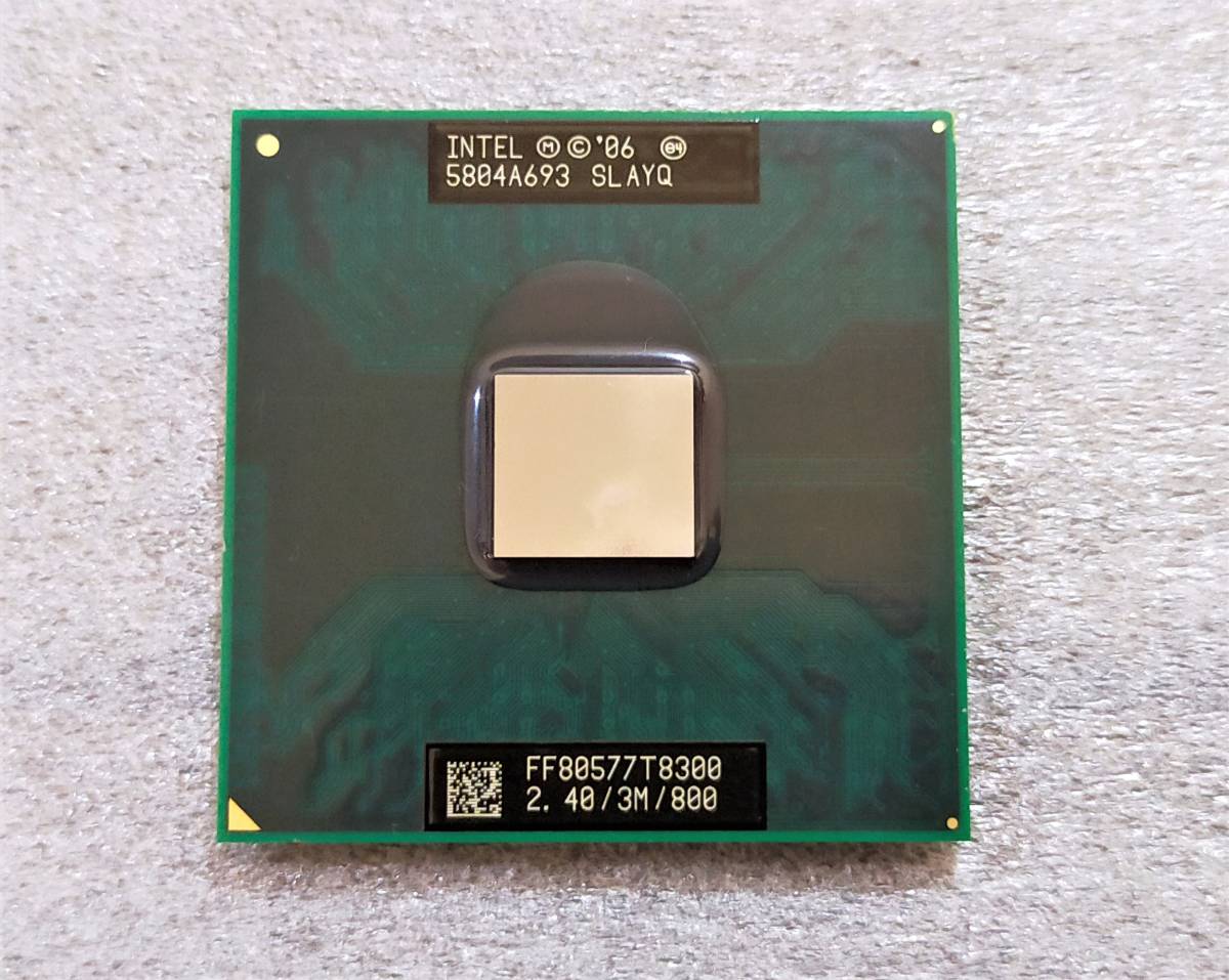 NO：63 Intel Core 2 Duo T8300 2.4GHz/3M/800 グリス付き(Core2)｜売買されたオークション情報 ...