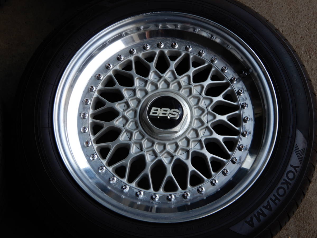 BBS RS 16インチ 7J +33 8J +33 PCD114.3 5穴 5H RS174 RS244 深リム ECOS 205/55R16 ハイソカー Y30 Y31 MS125 ...