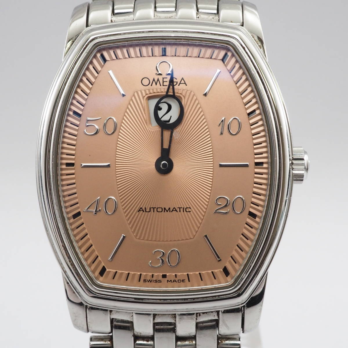 オメガ ジャンピングアワー トノー オートマチック Ref 166.1230 Cal 1221 OMEGA AUTOMATIC デイト 自動巻 ...