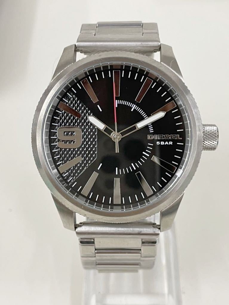 DIESEL ディーゼル クオーツ メンズ腕時計 ラウンド 文字盤 ブラック 純正ベルト DZ-1889 稼働品 308(男性用)｜売買された ...
