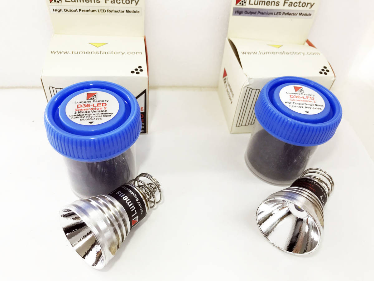 Lumens Factory／ルーメンズファクトリー D36-LED ジェネレーション2 LED2個セット(ハンディライト、懐中電灯)｜売買さ ...