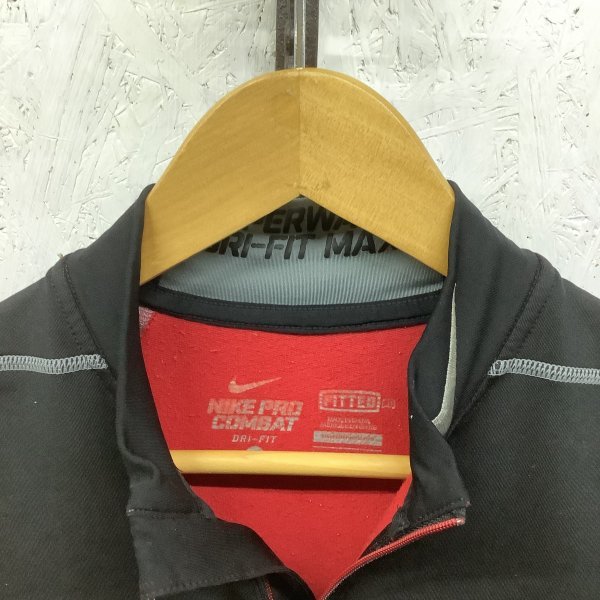 E574 NIKE カットソー L ブラック アンダーウェア インナー PRO COMBAT トレーニング スポーツ DRI-FIT ハーフジップ メンズ ナイキ(長袖Tシャツ)｜売買された ...