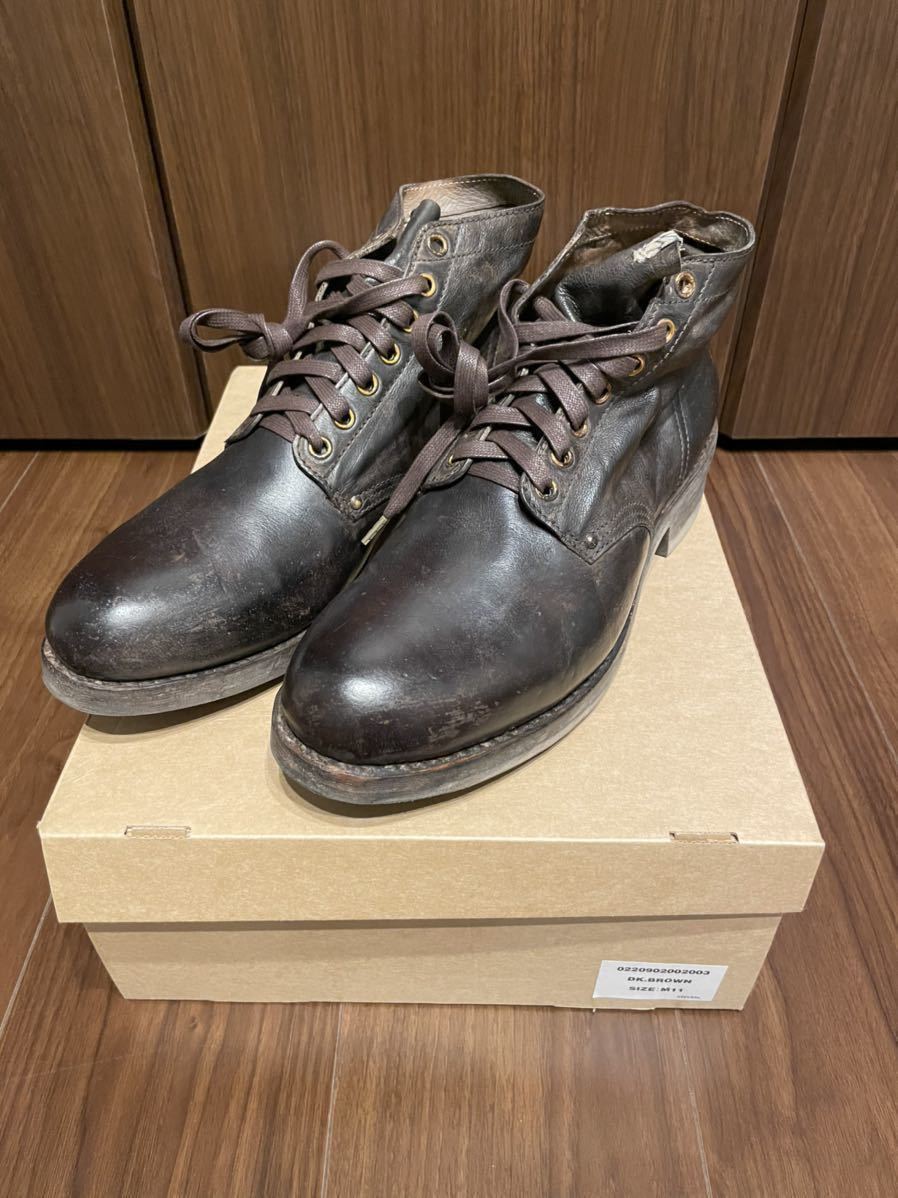 VISVIM ICT BRIGADIER BOOTS 箱付 泥加工 ブリガディア ブーツ ダークブラウン ビズビムヴィズヴィム US11 中村 ...