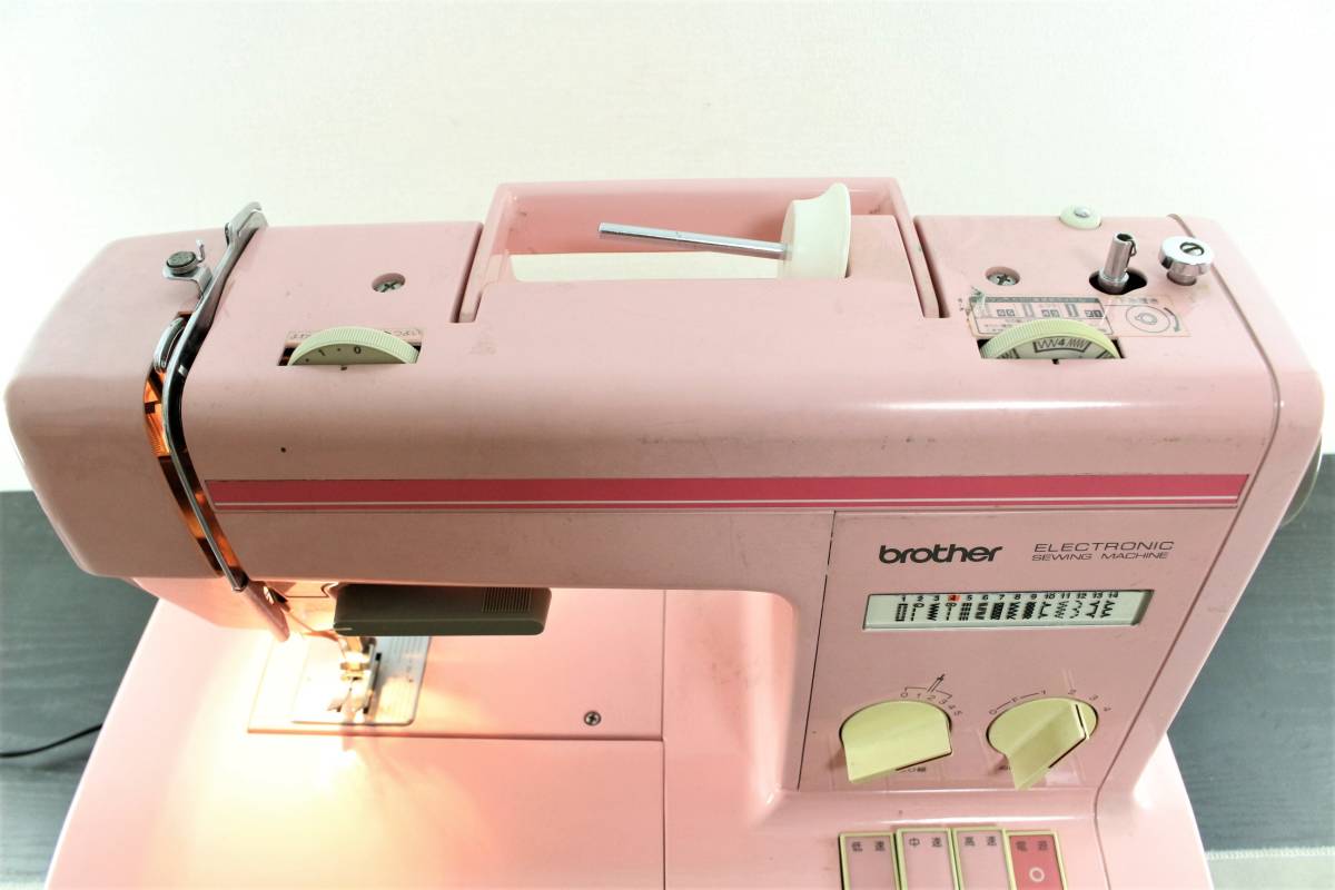 brother ブラザー D1001 ピンク ELECTRONIC SEWING MACHINE ミシン 裁縫 手工芸 アンティーク(ブラザー ...