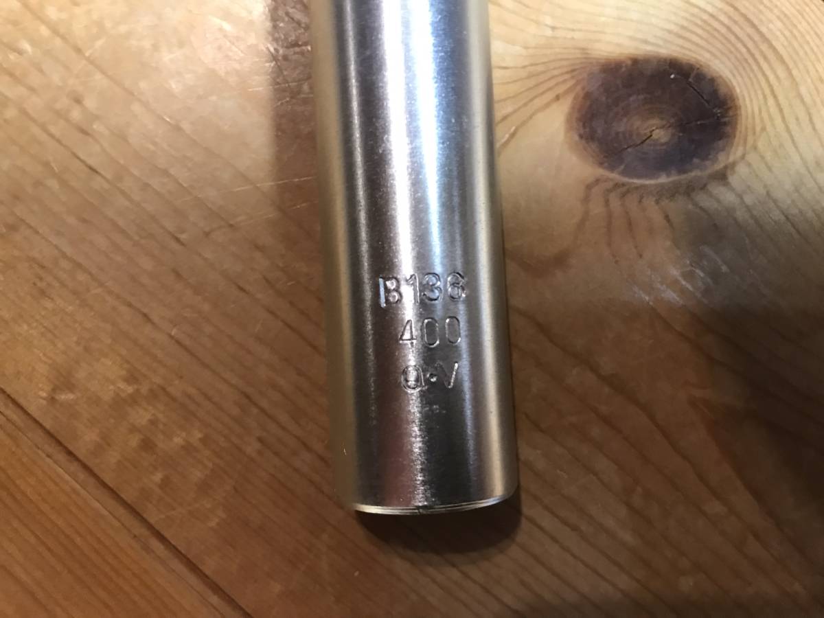 料無料 NITTO B136 ドロップハンドル 400mm と NITTO NTC-150 ステム 突き出し70mm クロモリロード ...