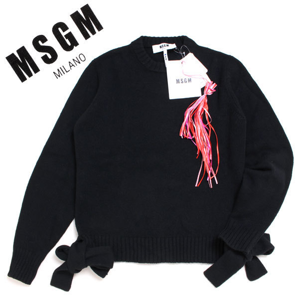 MSGM LACE-UP SWEATER レースアップセーター 定価57 000円 sizeXS ブラック 2341MDM146 エムエスジーエム ニット(XSサイズ以下)｜売買された ...