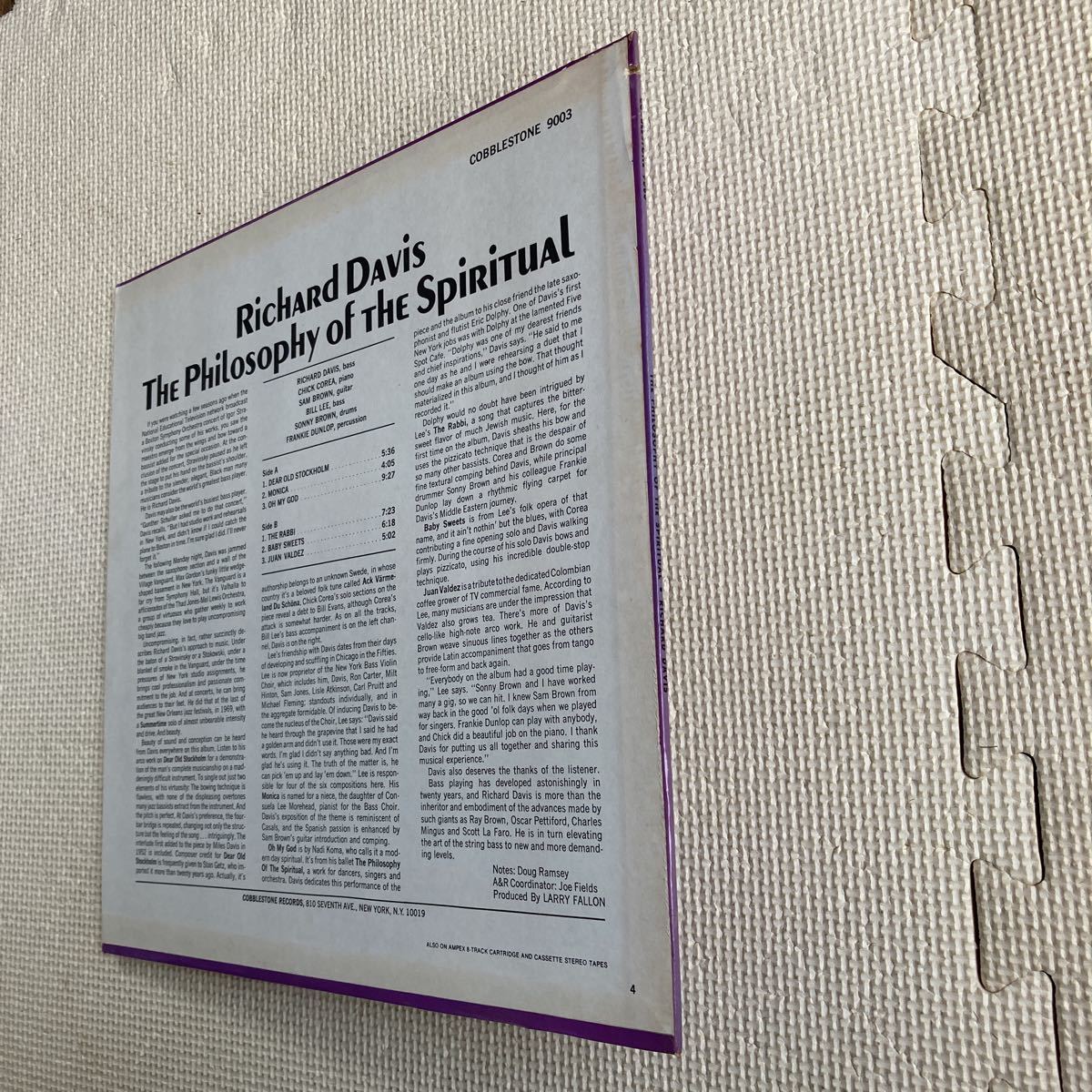 リチャード デイヴィス The Philosophy of the Spiritual ／ RICHARD DAVIS with Chick ...