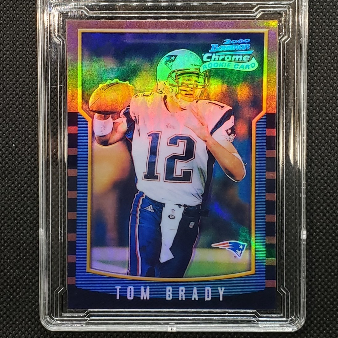 TOM BRADY 2000 BOWMAN CHROME FOOTBALL REFRACTOR ROOKIE RC #236 トム ブレイディ ...