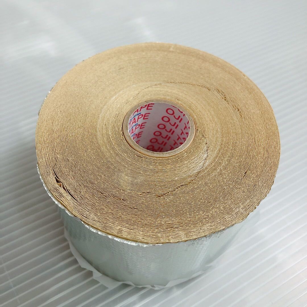 まとめて41巻 6.5cm 10cm 王子テープ/OJI TAPE アルミ粘着テープ セパあり 保温材継手補助用 D(工事用材料)｜売買された ...