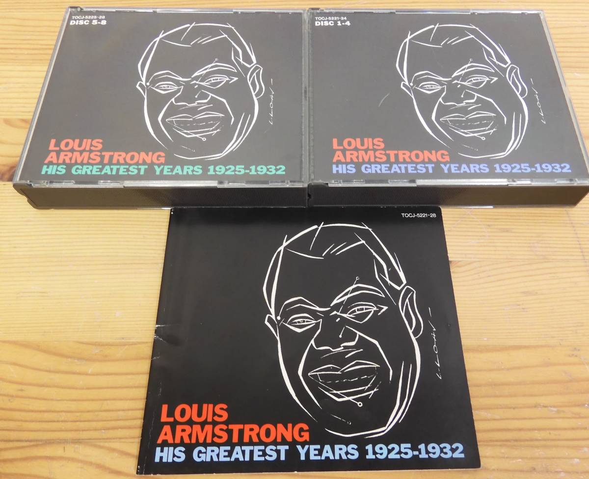 w1036/黄金時代のルイ アームストロング 1925-1932 TOCJ-5221~28/CD 8枚組 BOX/東芝EMI JAZZ ジャズ ...
