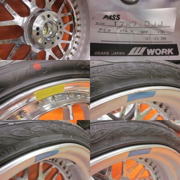 Y4 WORK VS EDITION MS9 クロームメッキ 17インチ 7.0J +35 PCD114.3 4H/5H FINALIST ...