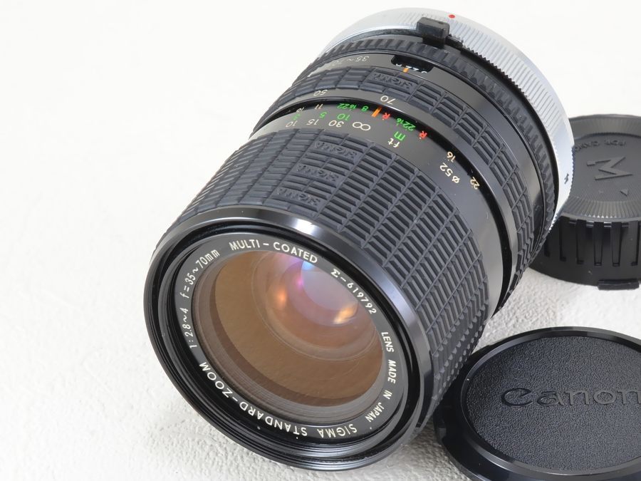 SIGMA シグマ STANDARD-ZOOM 35-70mm F2.8-4 MULTI-COATED Canon FDマウント 22055 ...