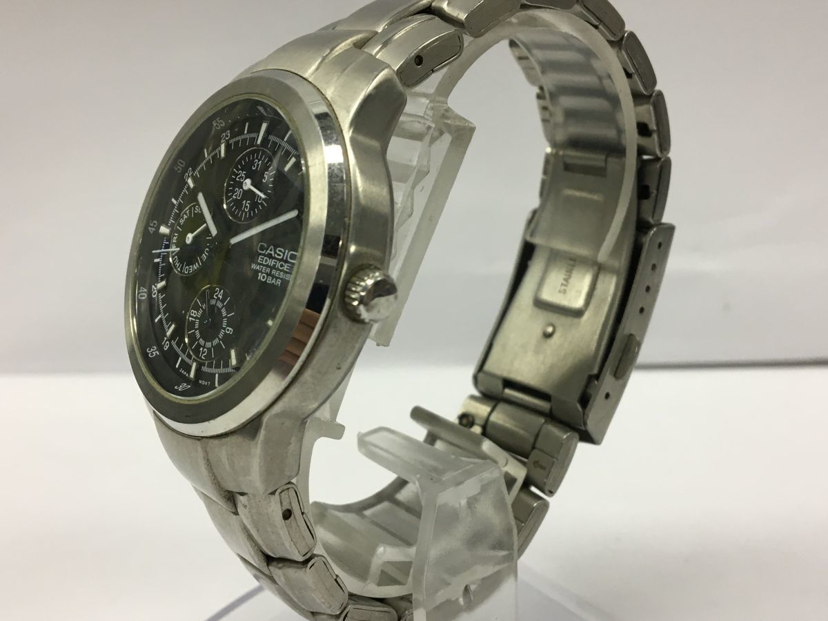 B679-A70-2 CASIO カシオ EDIFICE エディフィス EF-305 メンズ クォーツ 腕時計 不動 ⑤(EDIFICE ...