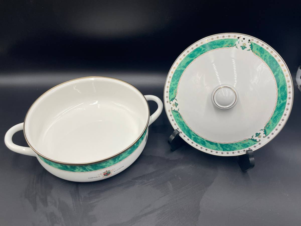 EJIRY/エジリー EMERALD ILLUSION ホーロー両手鍋 調理器具 調理道具(両手鍋)｜売買されたオークション情報、yahooの ...