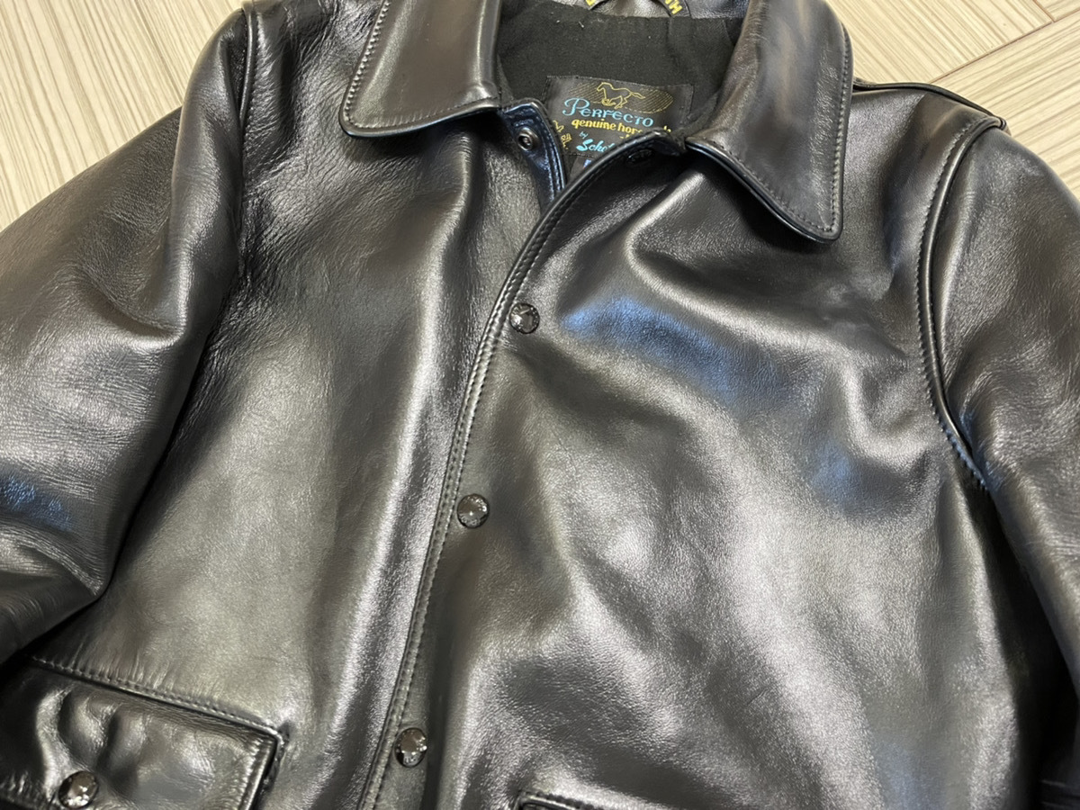 限定 定価12万円 Schott×B&Y別注 ホースハイド ジャケット A2 フライト フリークストア ショット チンクアンタ RRL エンメ ...