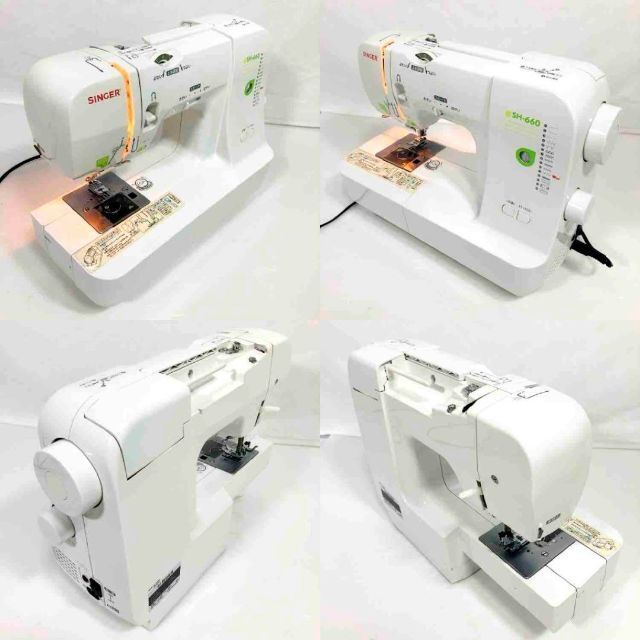 SINGER シンガー ミシン SH-660 ロックカッター内蔵 ワイドテーブル NuiKiru ヌイキル 良品 手芸 手作り ソーイング ...