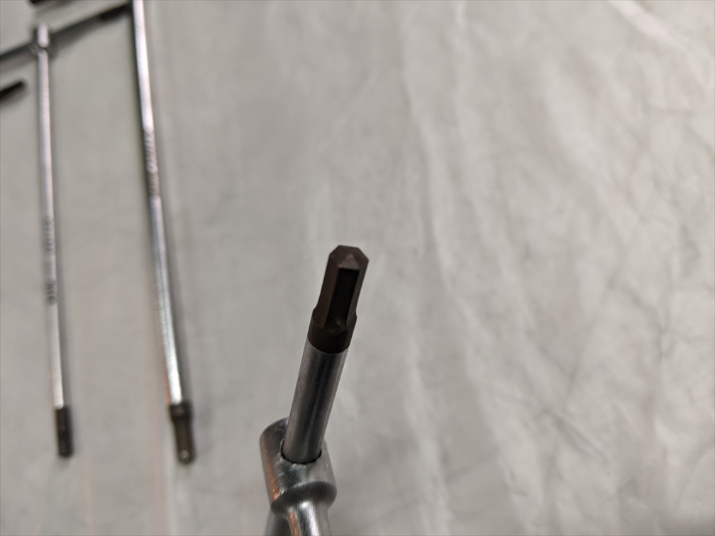 BU3285 T型六角レンチ スライド不可 バナジウム合金製/クロームメッキ USAG 280T 6点/サイズ2-2.5-3-3.5-4-4.5 やや錆あり(工具)｜売買されたオークション情報 ...