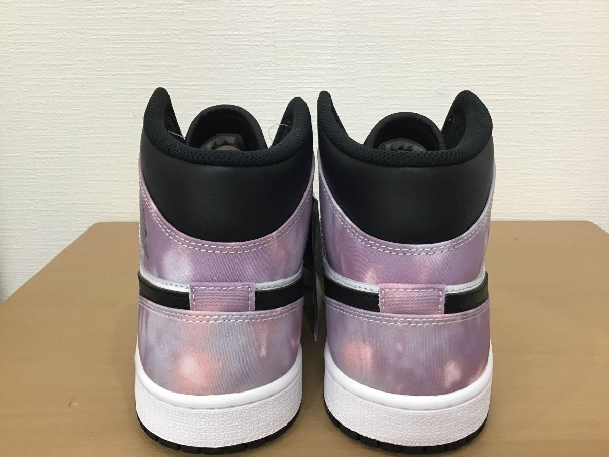 ＃2359 タグ付き NIKE JORDAN ナイキ エアジョーダン1 MID SE DM1200-001 27.5cm ピンク 紫 靴ひも ...