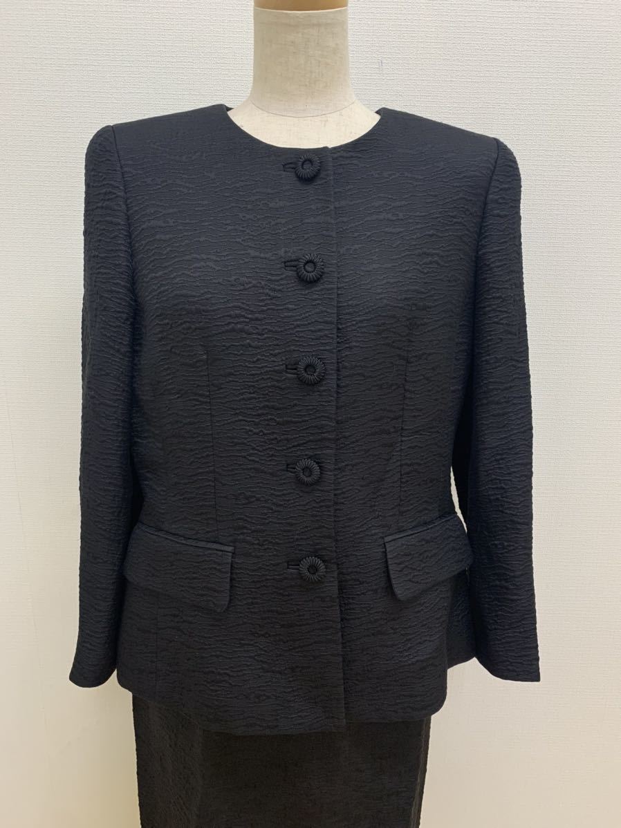 Y BALMAIN バルマン レディース ブラックフォーマル 13AR ノーカラー ジャケット スカート セットアップスーツ ブラック 黒 スーツ 礼服(女性用)｜売買されたオークション情報 ...