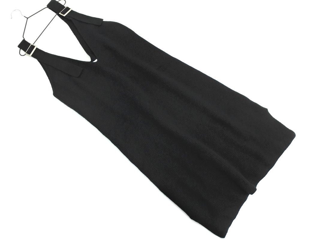 スローブイエナ ウール混 サロペット ニット ワンピース 黒 chb5 レディース(イエナ)｜売買されたオークション情報、yahooの商品情報 ...