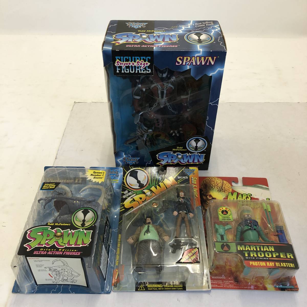 SPAWN スポーン MARS ATTACKS フィギュアまとめ売り サム＆トゥイッチ/バイオレーターII 他 箱劣化あり 品(スポーン ...