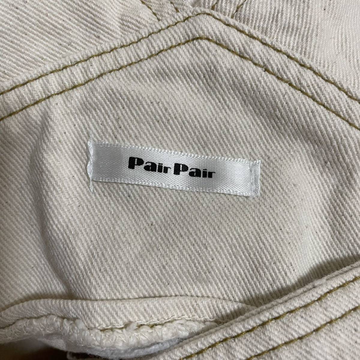 PairPair ペアペア オーバーオール サロペット デニムオーバーオール デニムサロペット パンツ アイボリー ワイド /ss1668(サロペット、オーバーオール)｜売買されたオークション ...