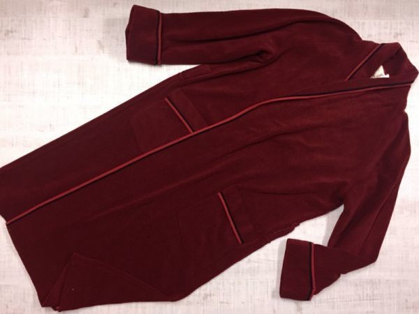 WELDON SLEEPER レトロ オールド パイピング ショールカラー ロング丈 ガウン ルームウェア メンズ コットン100% 日本製 ...