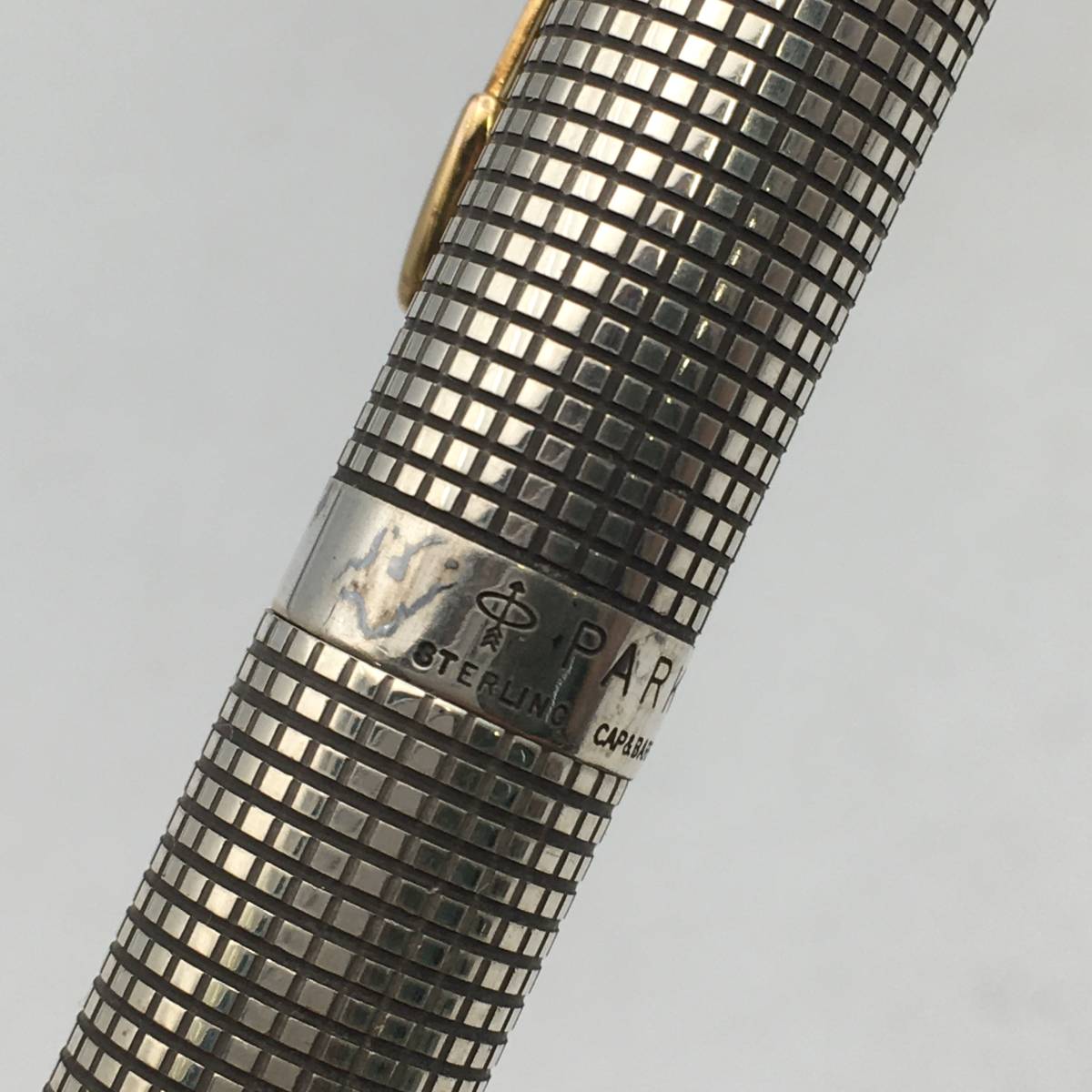 C09143/PARKER パーカー/万年筆/STERLING スターリング/ペン先 14K F/シルバー×ゴールド(パーカー)｜売買された ...