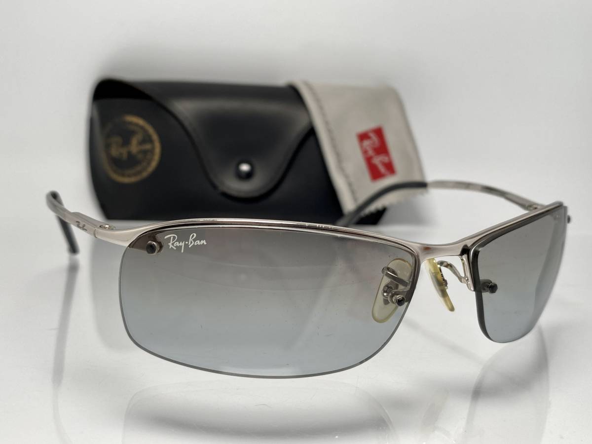 ケース付 RAY-BANレイバン RB3183 003/11 シルバー/グレーグラデーションミラーレンズ メタルB'z稲葉さん着用サングラス ...