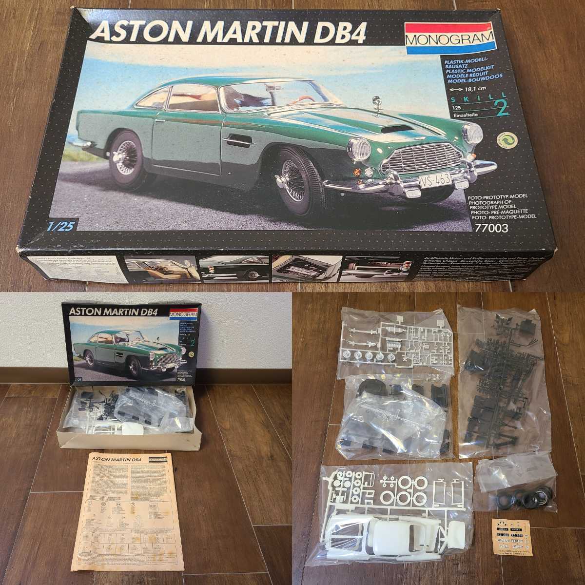 コレクター放出品25 ASTON MARTIN DB4 1/25スケール プラモデル MONOGRAM 当時物 長期保管品 他多数出品中(乗用 ...