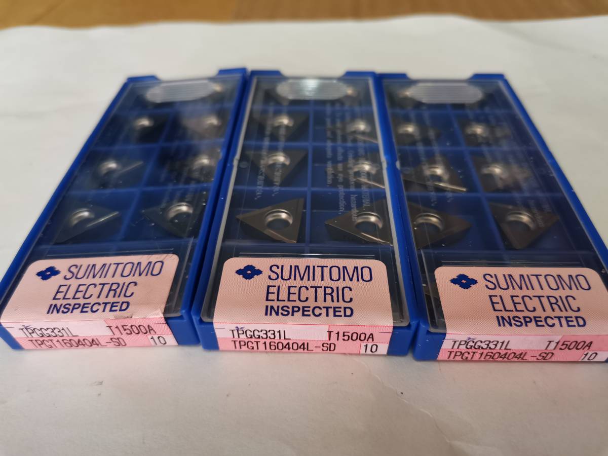 住友電工 旋盤 チップ TPGT 160404L-SD T1500A 10個入3箱(旋盤バイト)｜売買されたオークション情報、yahooの商品 ...