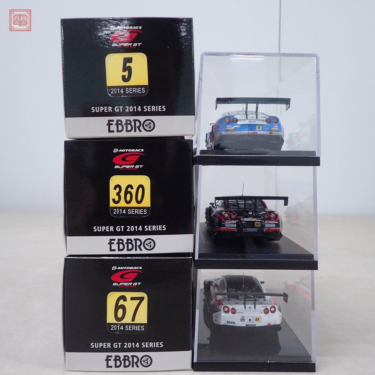 エブロ 1/43 SUPER GT300 2014 STP TAISAN GAIA POWER GT-R/沖縄 MSA RUN UP/マッハ ...