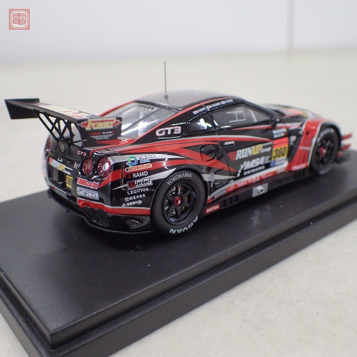 エブロ 1/43 SUPER GT300 2014 STP TAISAN GAIA POWER GT-R/沖縄 MSA RUN UP/マッハ ...