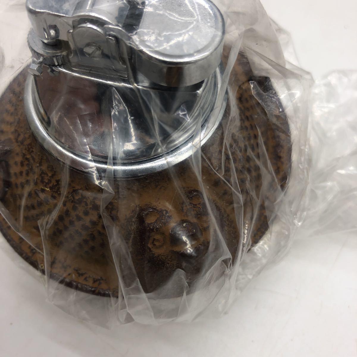 1091A 南部鉄器 たぬき 親子 記念品 灰皿 ビンテージ 狸 タヌキ 本場 盛岡 たばこセット 親子たぬき 鑑賞 ライター たばこ 可愛い ...