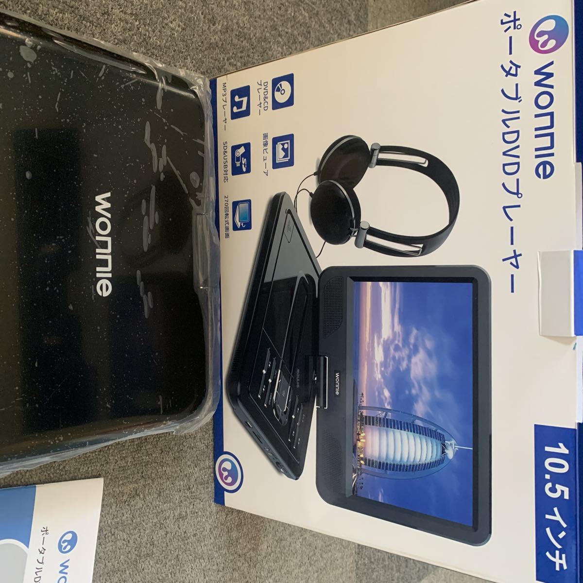 WONNIE ポータブルDVDプレーヤー W-JP1038(ポータブルプレーヤー)｜売買されたオークション情報、yahooの商品情報を ...