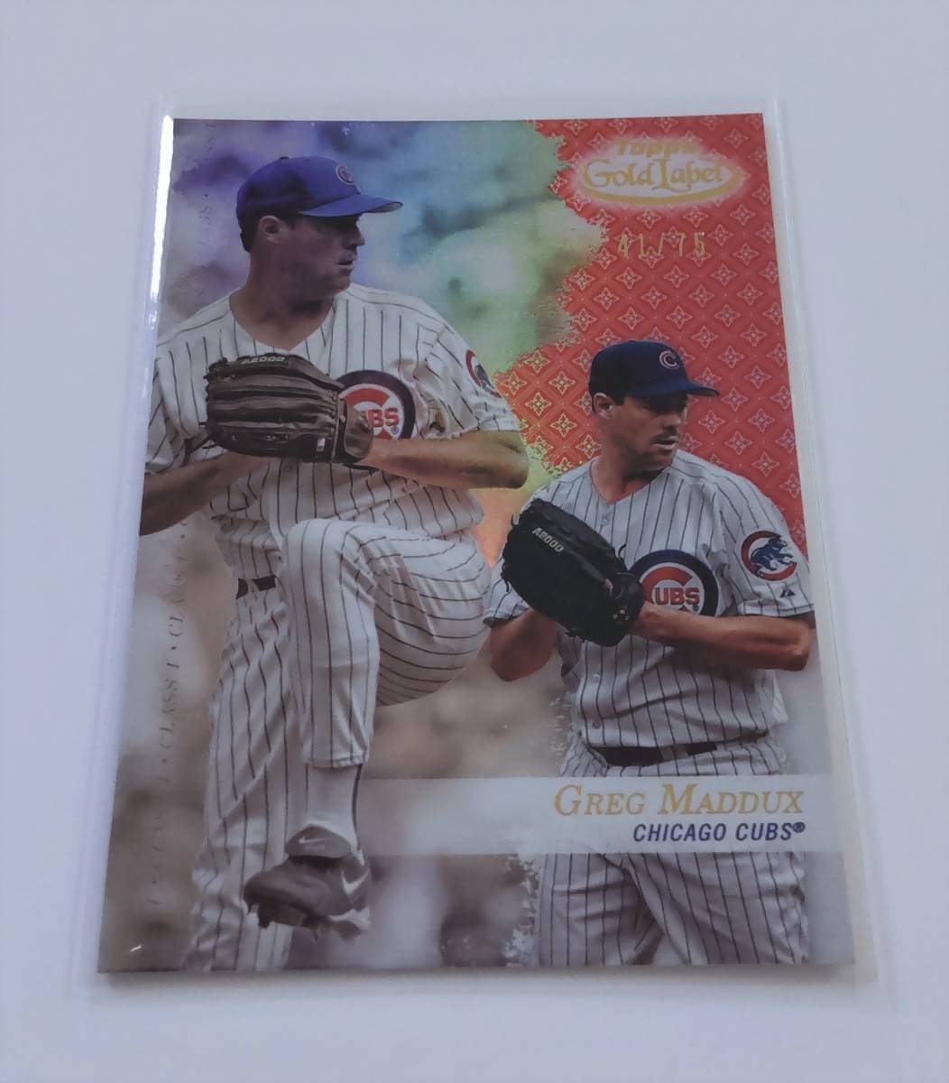 MLB 2017 Topps Gold Label Baseball Greg Maddux #88 Class 1 Red /75 商品説明 ...