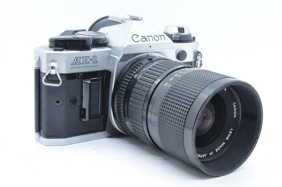 Canon キャノン AE-1 Program シルバー + New FD 35-70mm f/4 MF レンズ Lens 35mm SLR Film Camera Silver フィルム ...