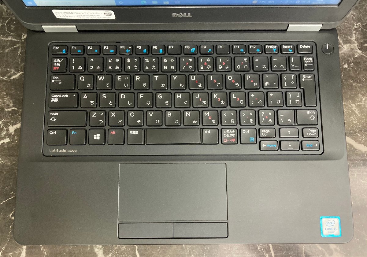 1円 DELL LATITUDE E5270 / Core i3 6100U 2.30GHz / メモリ 8GB / HDD 500GB ...