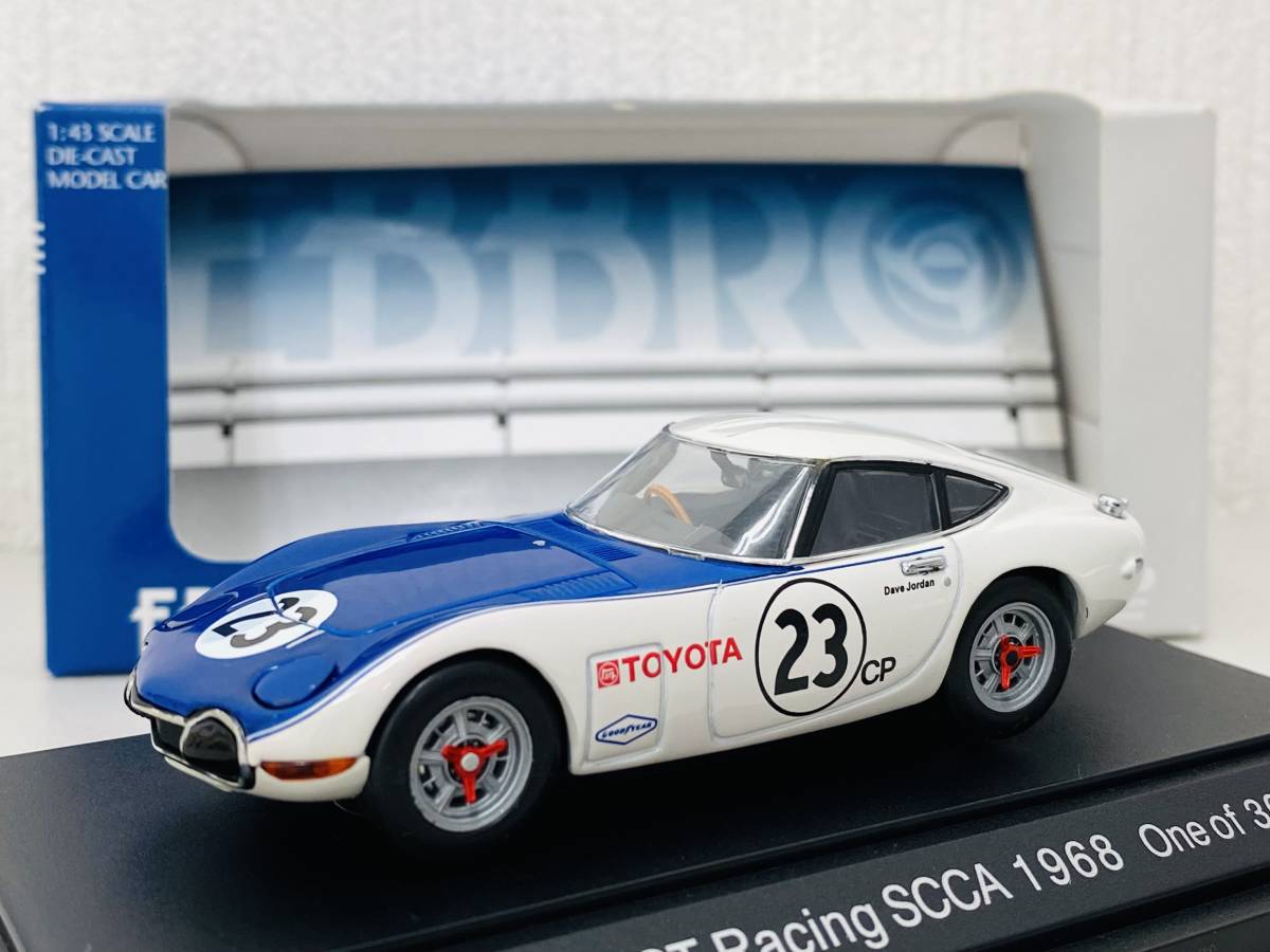 ＜絶版 未展示＞EBBRO エブロ 1/43 TOYOTA 2000GT RACING SCCA 1968 No.23 WHITE / BLUE ライト開閉可能(レーシングカー)｜売買された ...