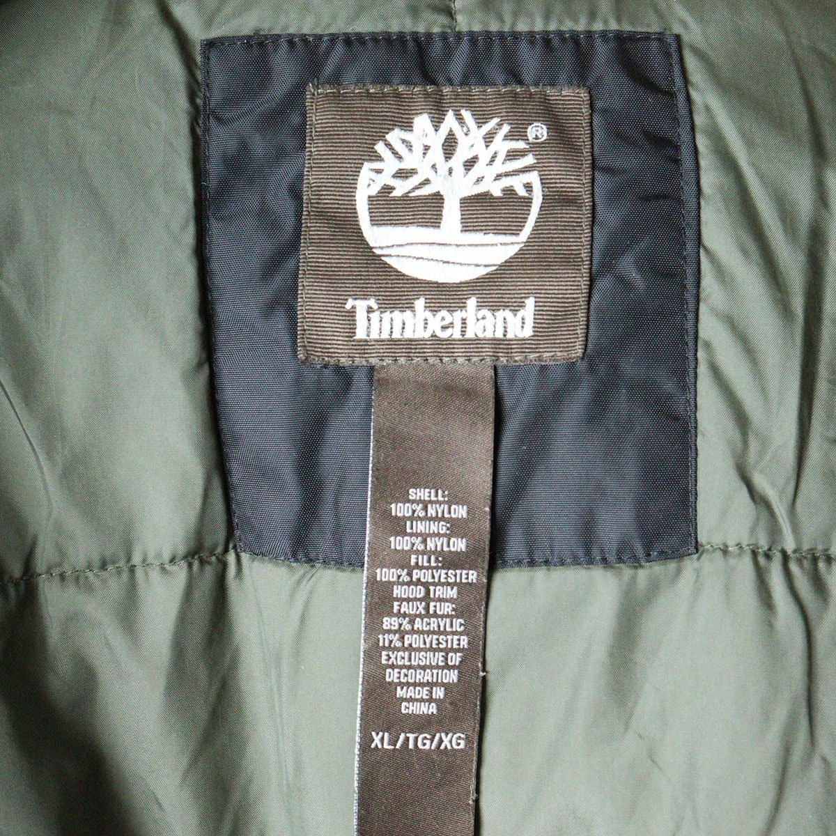 E2/s7.8-3 Timberland ティンバーランド フライトジャケット 中綿 ナイロンジャケット フード メンズ XL 黒 ブラック ...