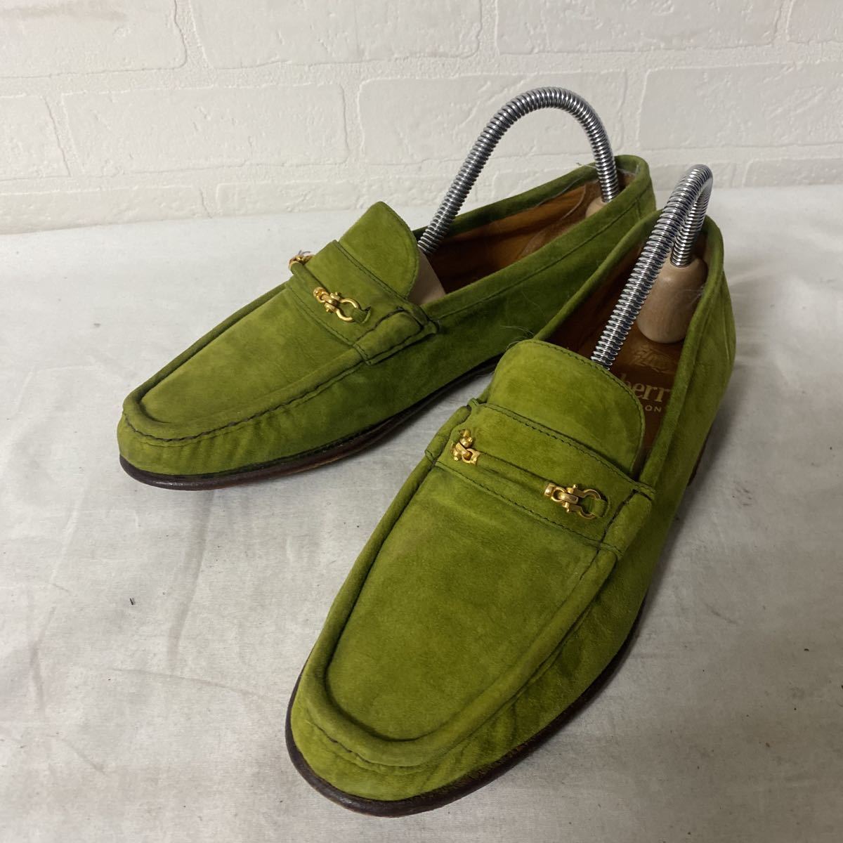 3043 BURBERRY バーバリー スエードシューズ ビットローファー カジュアル ビジネス レディース 5 グリーン(その他)｜売買されたオークション情報、yahooの商品情報を ...
