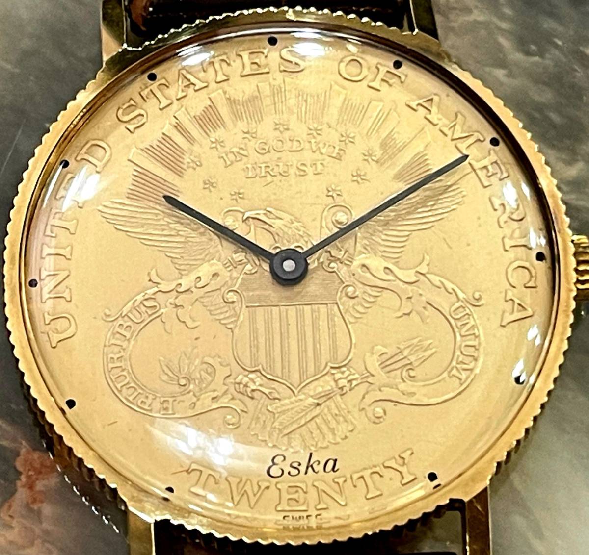 ESKA コインウォッチ K18金無垢 ビンテージ(コルム)｜売買されたオークション情報、yahooの商品情報をアーカイブ公開 - オークファン（aucfan.com）